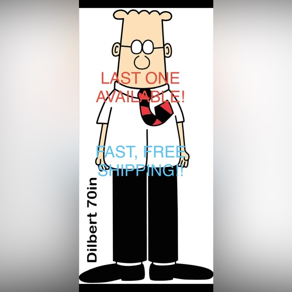 Party Supplies | Dilbert Cartoon Life Size Cardboard Cutout With Free ...